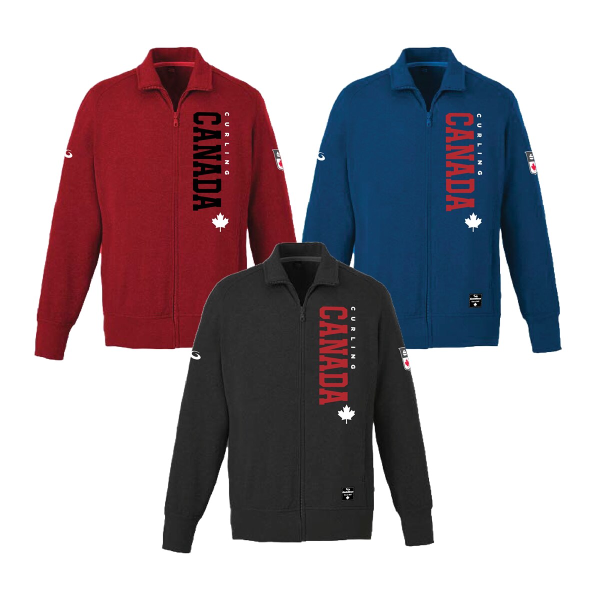 Curling Canada Full Zip Stein | Goldline Curling Gear and Apparel