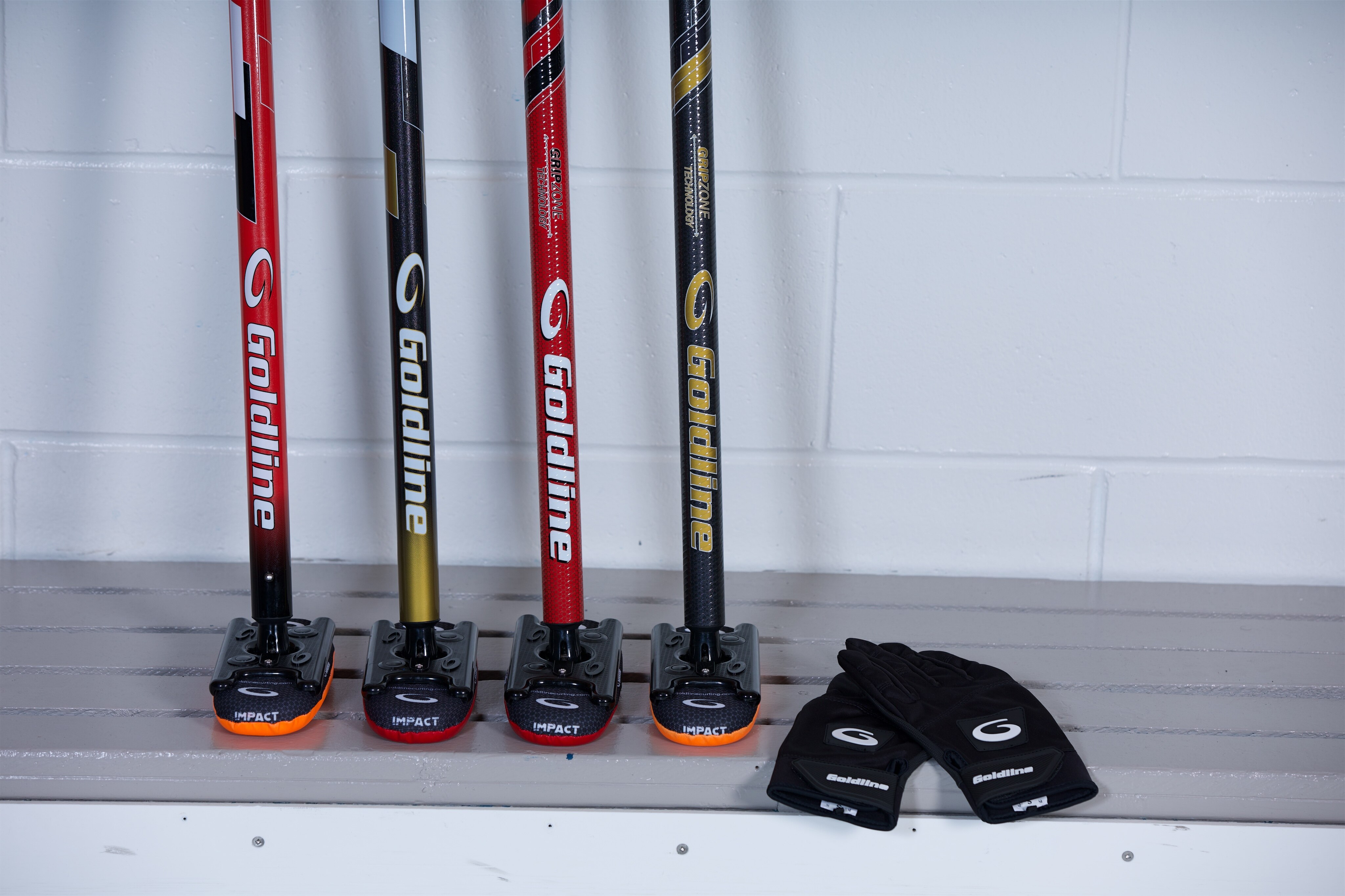 Custom Goldline Carbon Fiber Handle with Grip | Goldline Curling Gear