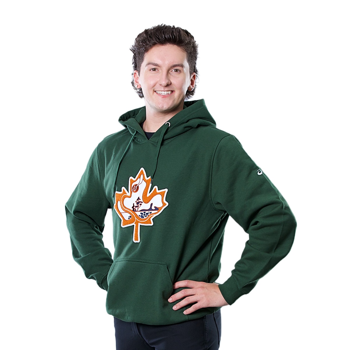 True North Maple Leaf Hoodie | Goldline Curling Gear and Apparek