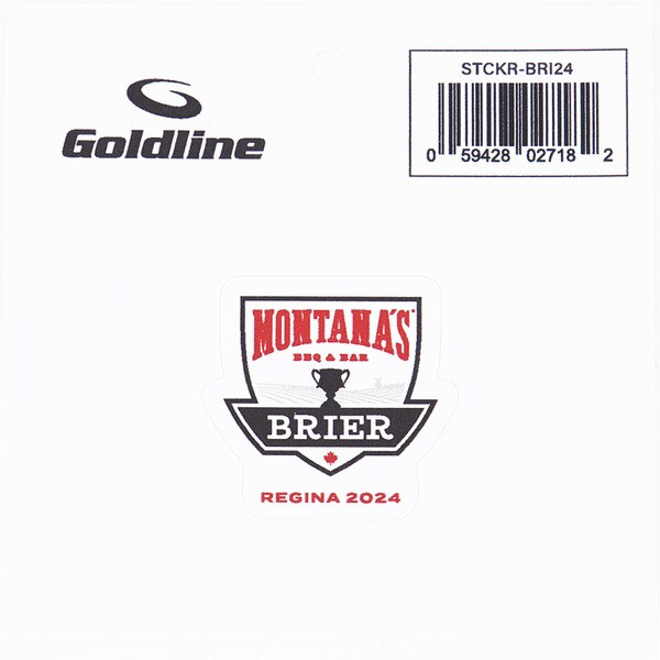 Vinyl Sticker - 2024 Brier Event Sticker | Goldline Curling