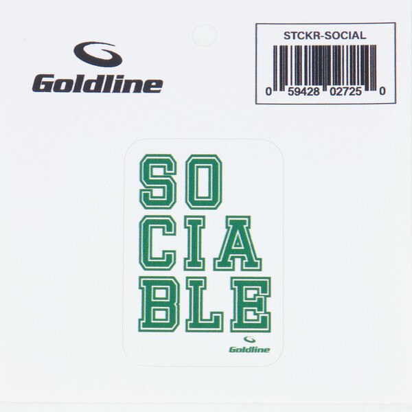 Vinyl Sticker - Sociable | Goldline Curling