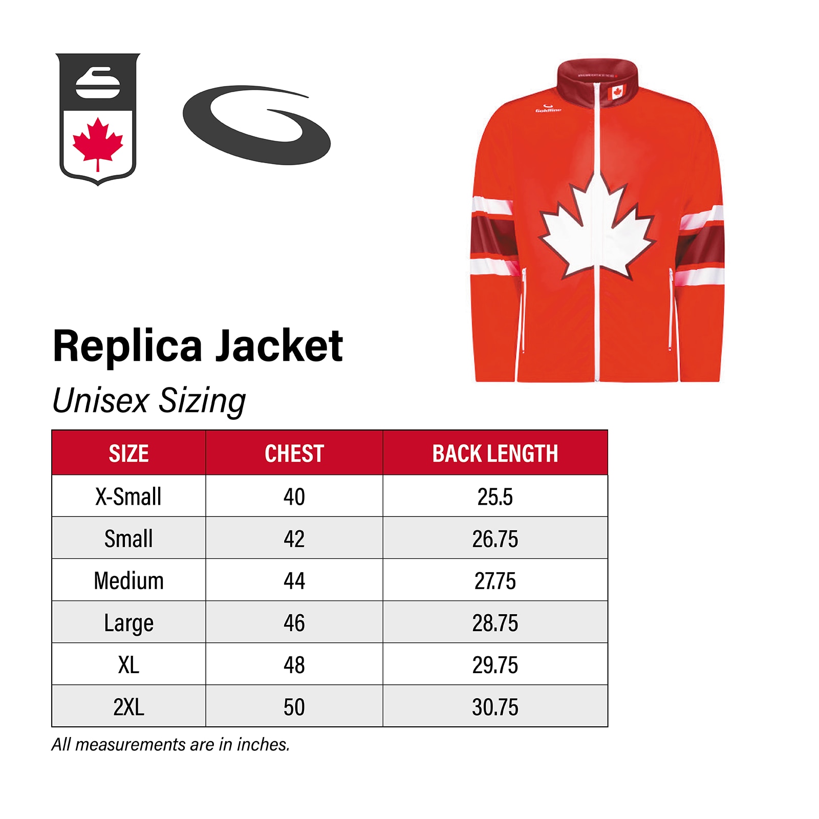 National Replica Jackets | Powered by Goldline Curling